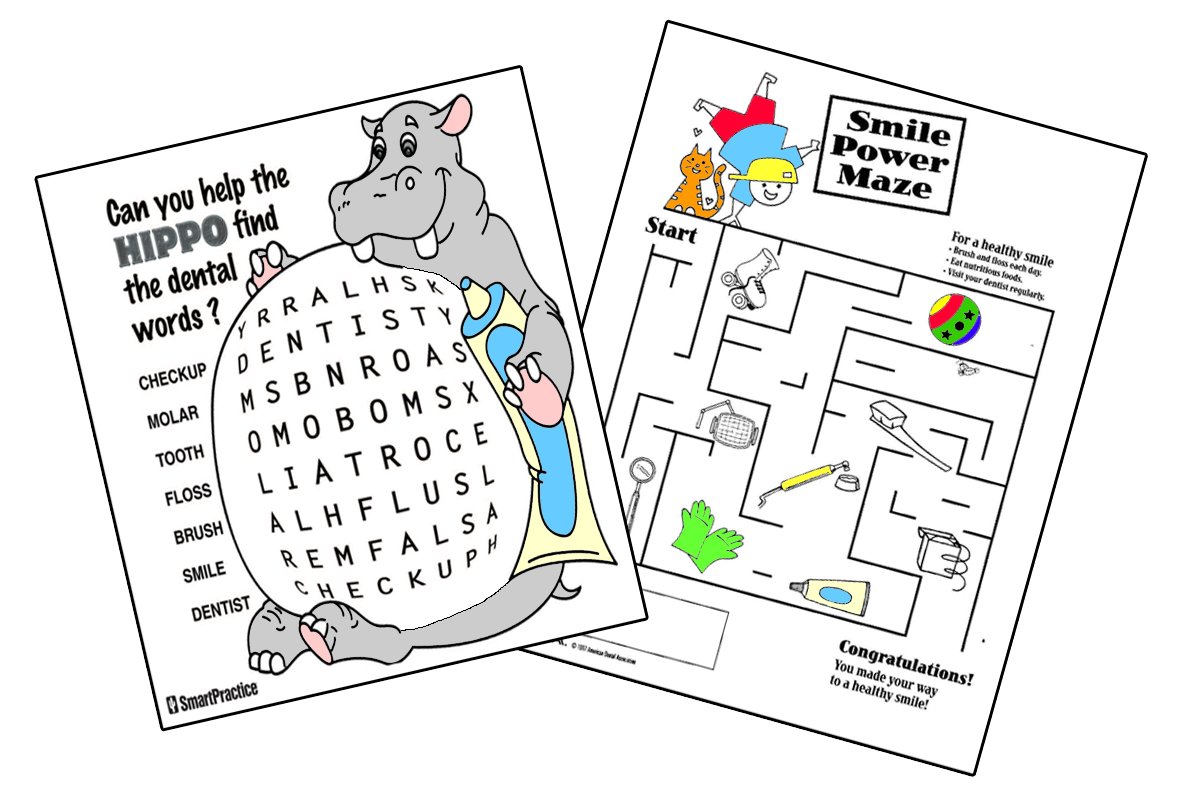 Free Kids Dental Coloring Sheets Printable Activity Pages About Teeth